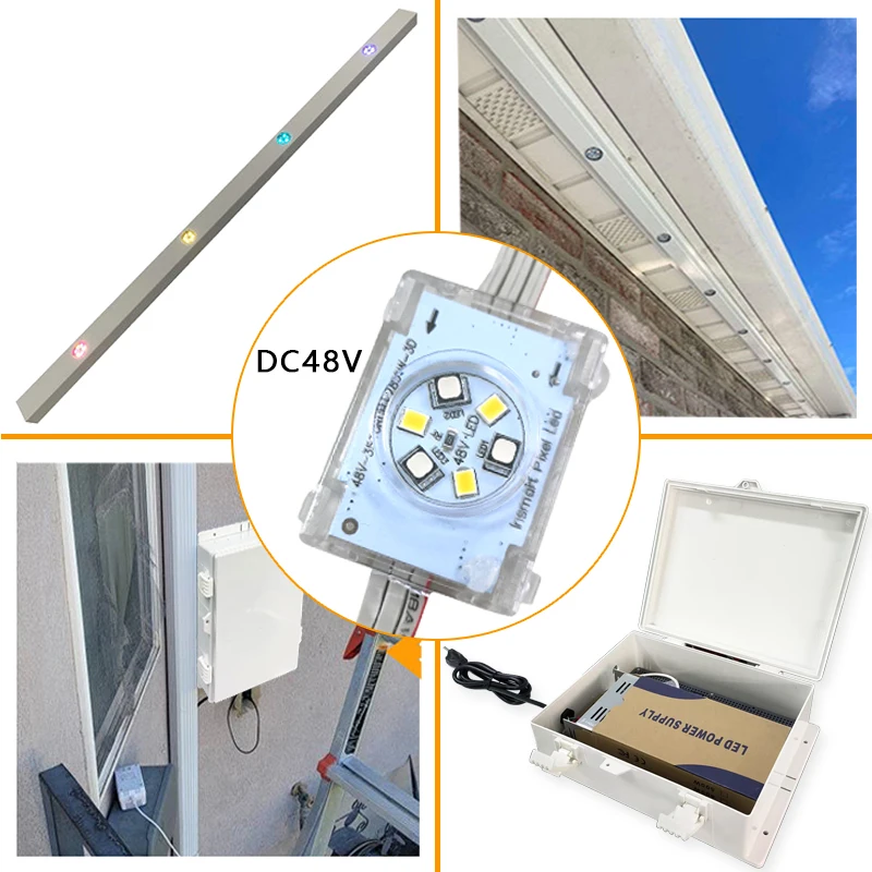 Puck Light IP68 Outdoor 48V RGBW LED Point Lights for Christmas