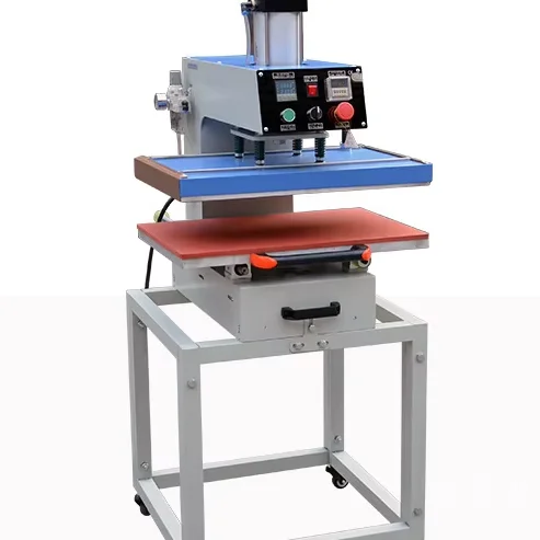 Embossed pneumatic sole worktable pull-push slider textile sublimation ...