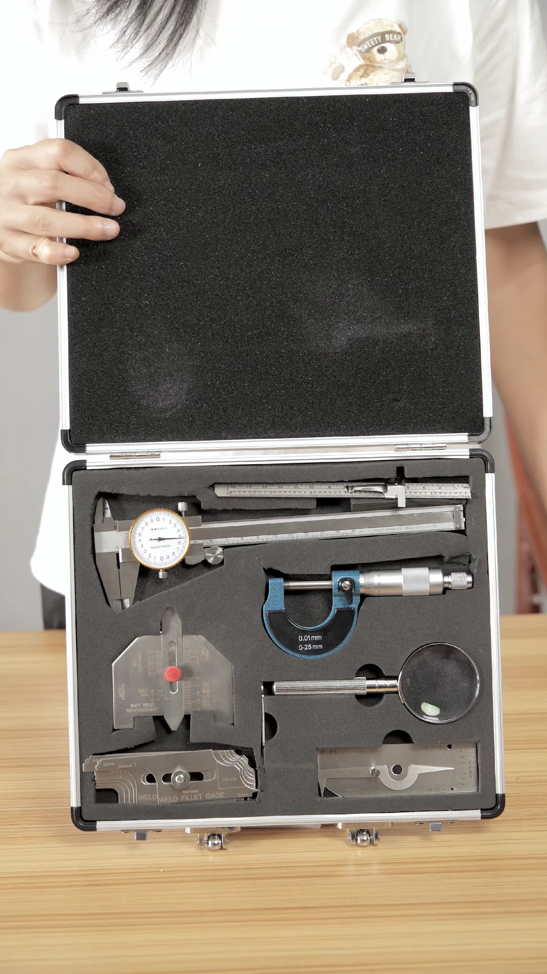 Weld Tool Kit Test Instruments High Precision 13pcs Set Welding Gauge ...