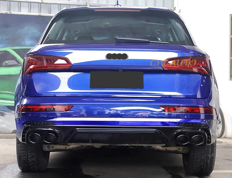 Q5 Upgrade SQ5 Diffuser Rear Bumper Double Exhaust Diffuser