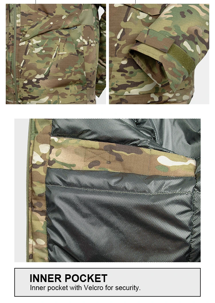 Fronter Camouflage Windbreaker Bubble Multicam Jacket For Men ...