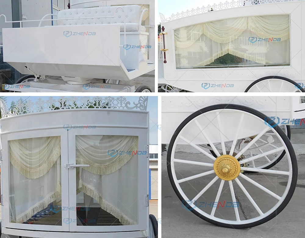 White Hearse - Elegant Funeral Carriage with Customization