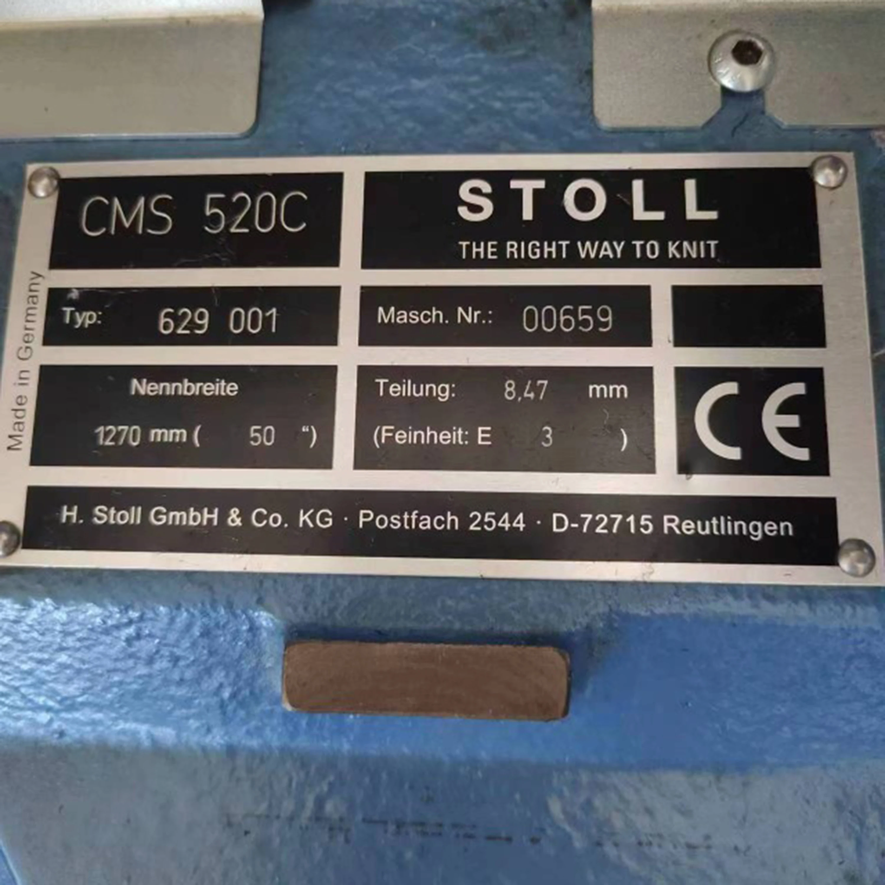 Stoll Flat Knitting Machine - High Quality & Productivity