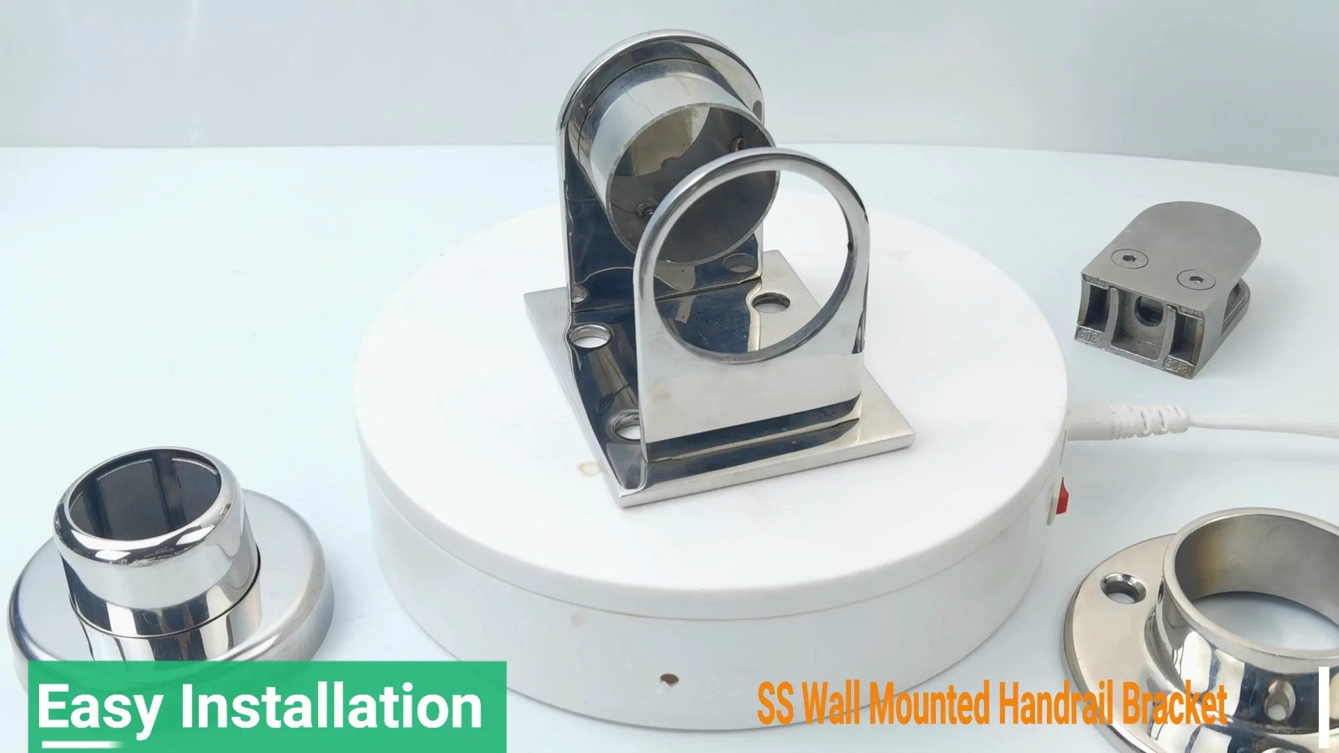 Soporte Lateral De Baranda Para Tubo Inox 304 316 Stainless Steel Wall ...