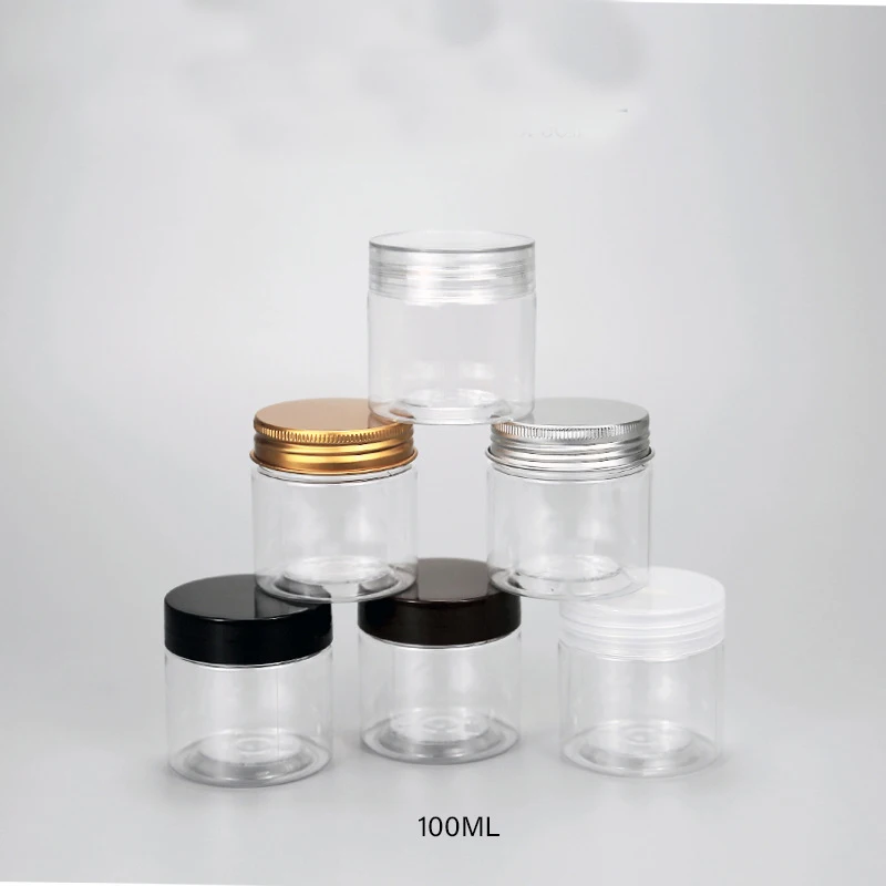 8 Oz Small Empty Clear Body Scrub Jars With Gold Lids - Oem/odm
