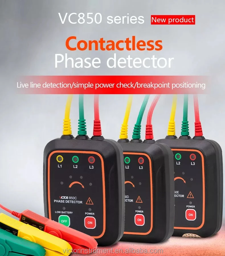 Victor 850c Non-contact Three Phase Sequence Detector Ac 1000v 300mva ...