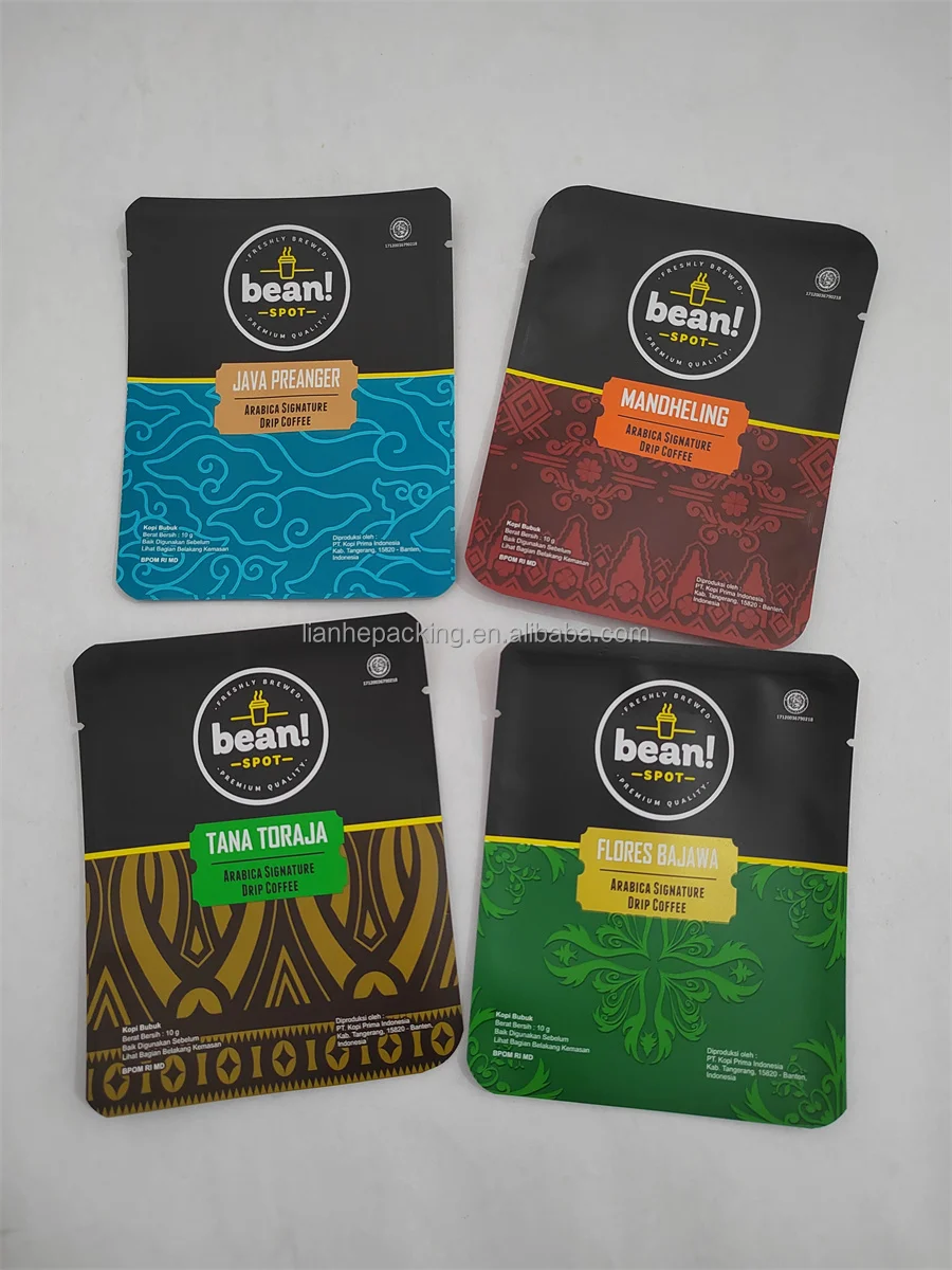 2024 New Design Custom Logo Coffee Sachet Coffee Custom Small Empty Tea ...