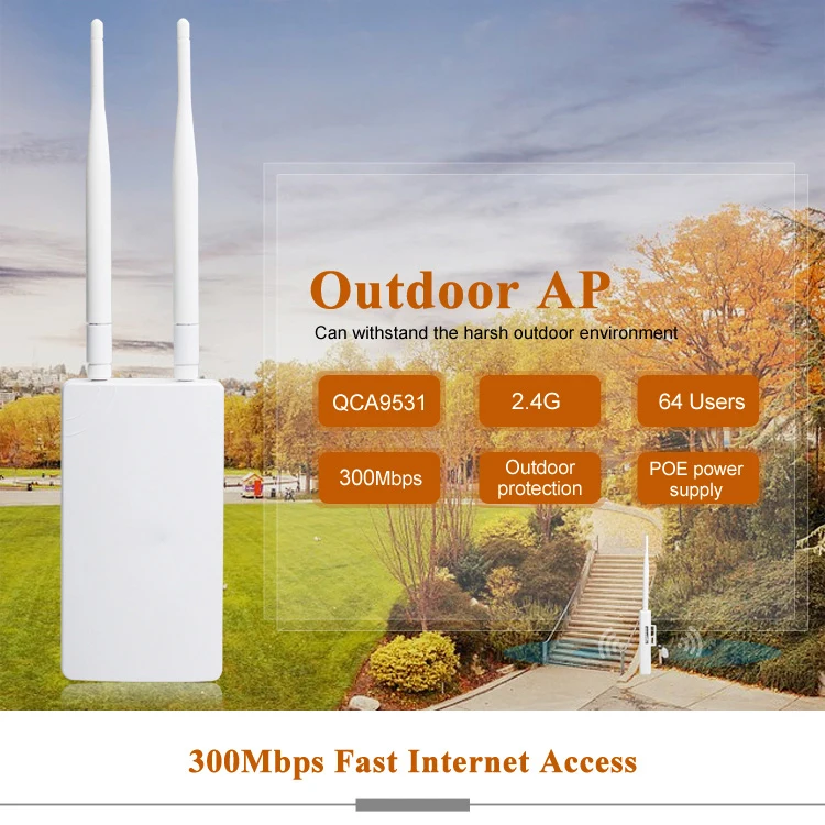 1km Outdoor Access Point - 300mbps Wifi CPE AP by Sunsoont