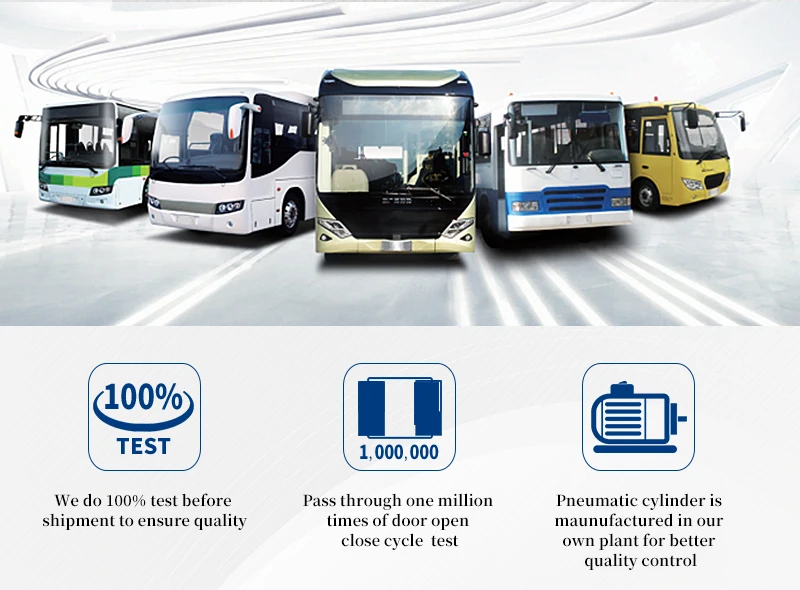 Bus Parts & Accessories Different Stroke Pneumatic Door Cylinder For ...