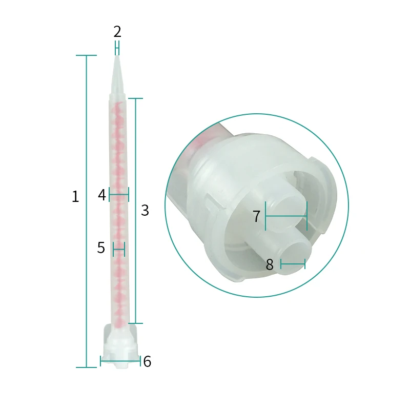 Quality Assurance Circular Mixing Tube Smns10-18 Static Mixer Ab Mixing ...