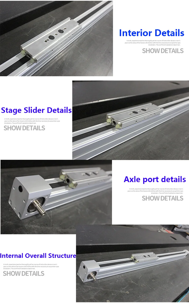 Long Life High Quality Single-axial Motorized Electric Rail System ...