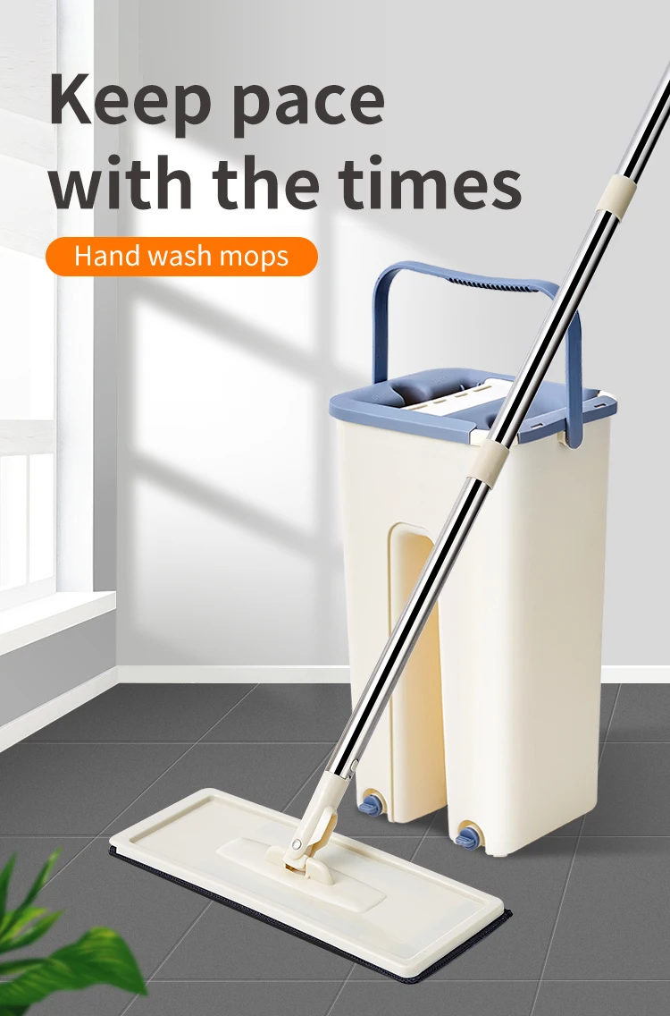 Cheap Price European Style Floor Cleaning Mop Squeeze Flat Mop And ...