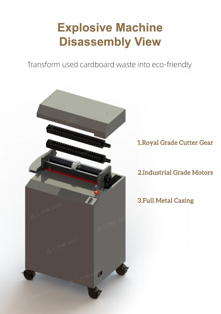 HP-EX1000 Cardboard Shredder - Efficient Packaging Material