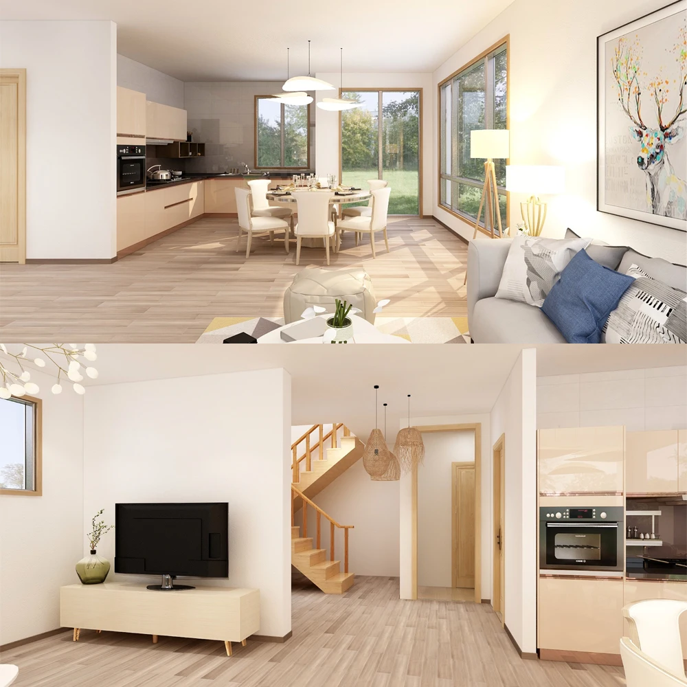 213 Sqm 4 Bedroom 4 Modules Design Pre Fab Home Casas Luxury Villa ...