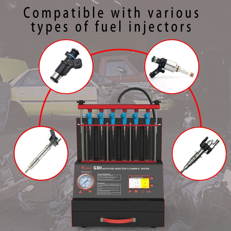Kumore Fuel Injector Cleaning Machine& Tester Gdi Professional Auto ...