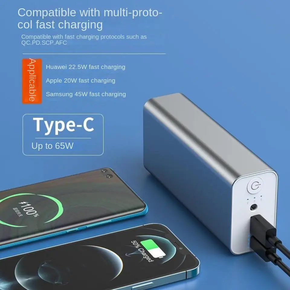 30000mah Metal Powerbank Aluminium 65w Laptop Power Banks Portable ...