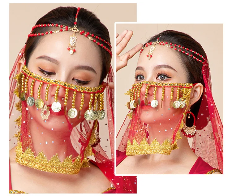 Wholesale Bollywood Belly Dance Fashion Beading Shiny Mesh Rectangular ...