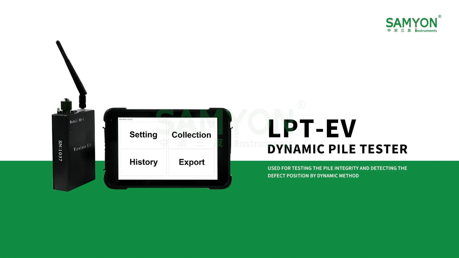 Samyon Standard Astm D5882 Automatic Lpt-ev Low Strain Dynamic Pile ...