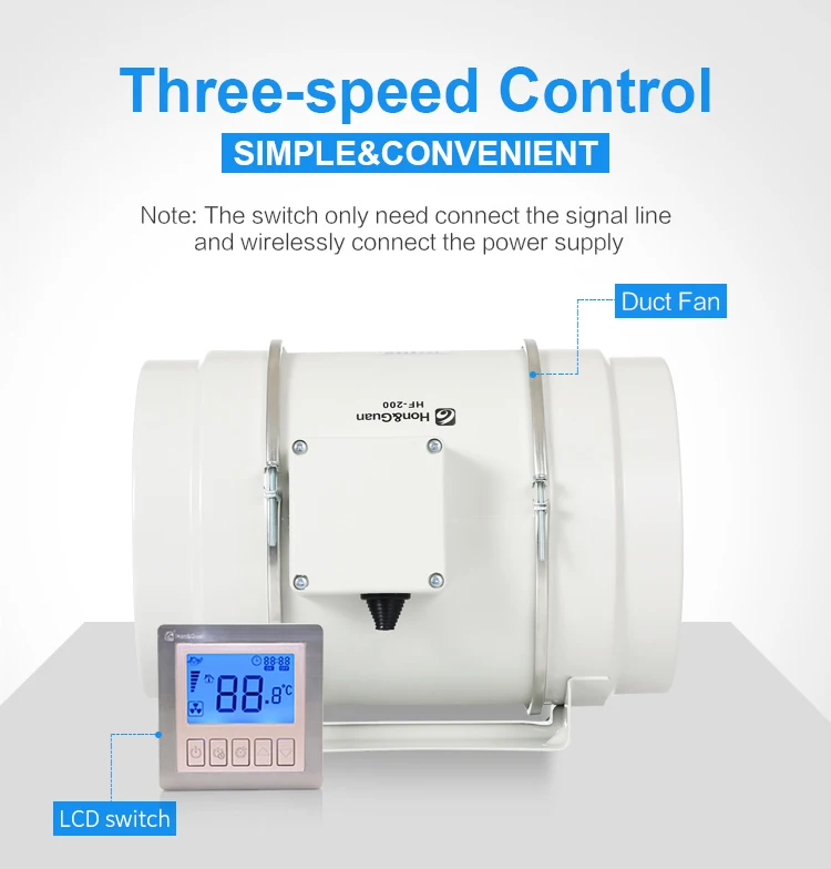 Smart Wired Smart Ventilation Fan - Efficient Exhaust Solutions