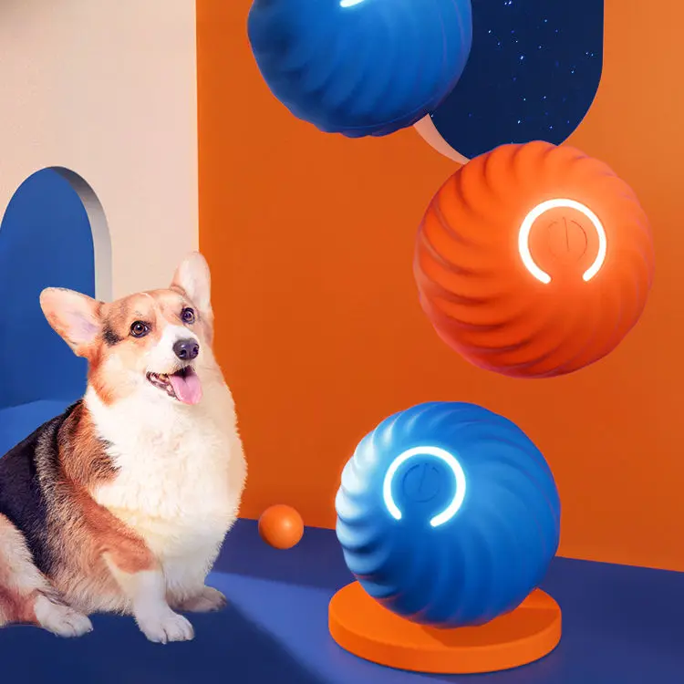 USB Rechargeable Smart Gravity Jumping Ball for Dogs