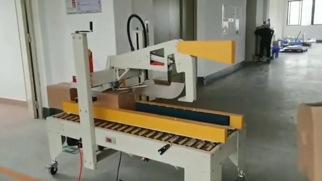 180w Adjustable Sealing Sealer Boxpacking Machine Semi-automatic Case Carton Taper Sealer ...