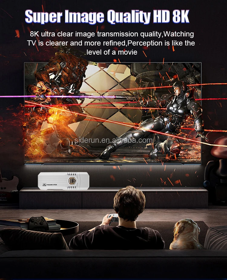 K8pro Game Stick Lite 4k Retro Video Game Console 3d 64gb Built In ...