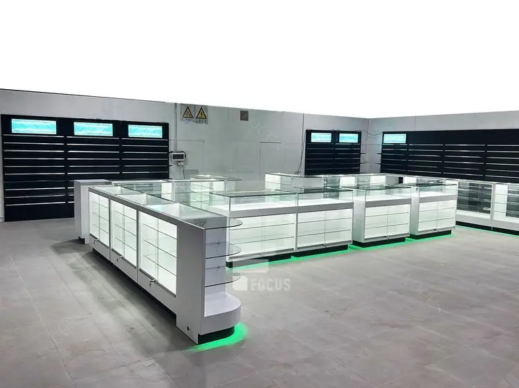 Oem Tobacco Store Design Cigar Humidor Display Show Glass Cabinet ...