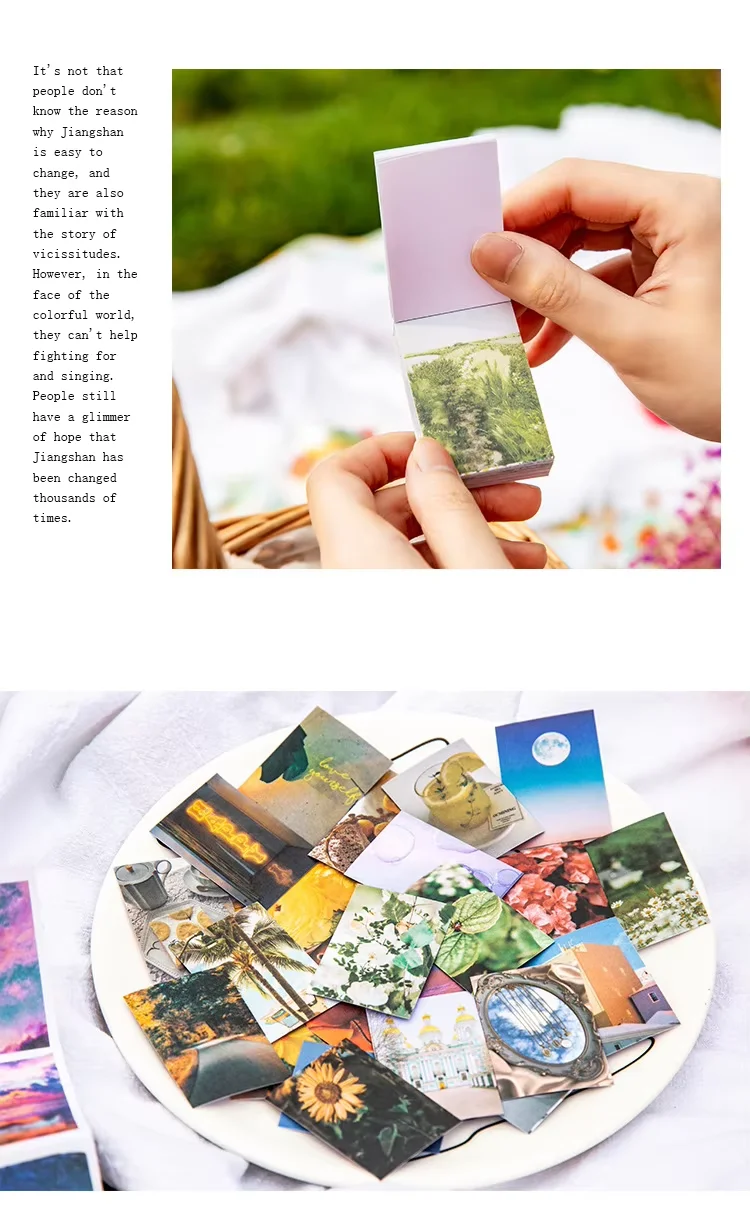 50pcs/pack Japanese Paper Stickers Garden Starlight Series Handbook DIY ...