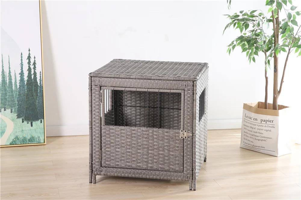 New Design Rattan Wicker Pet Residence Dog Crate Animal Pet Furniture ...