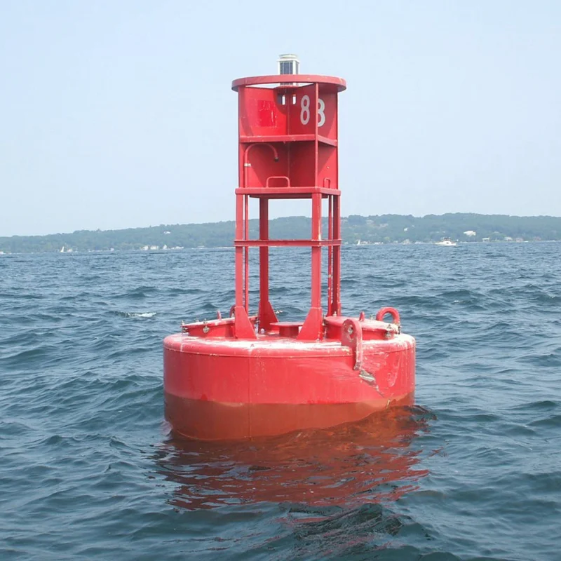 Offshore Floating Marine Warning Signs Safe Navigation Floating Steel ...