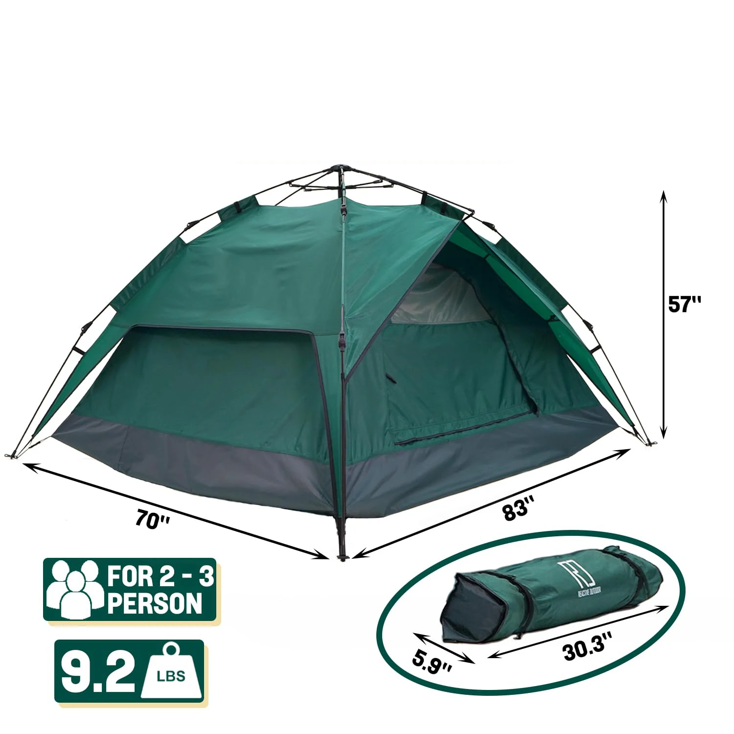 Wholesale Outdoor Garden Waterproof Portable Pop Up 3-4 Person Family ...