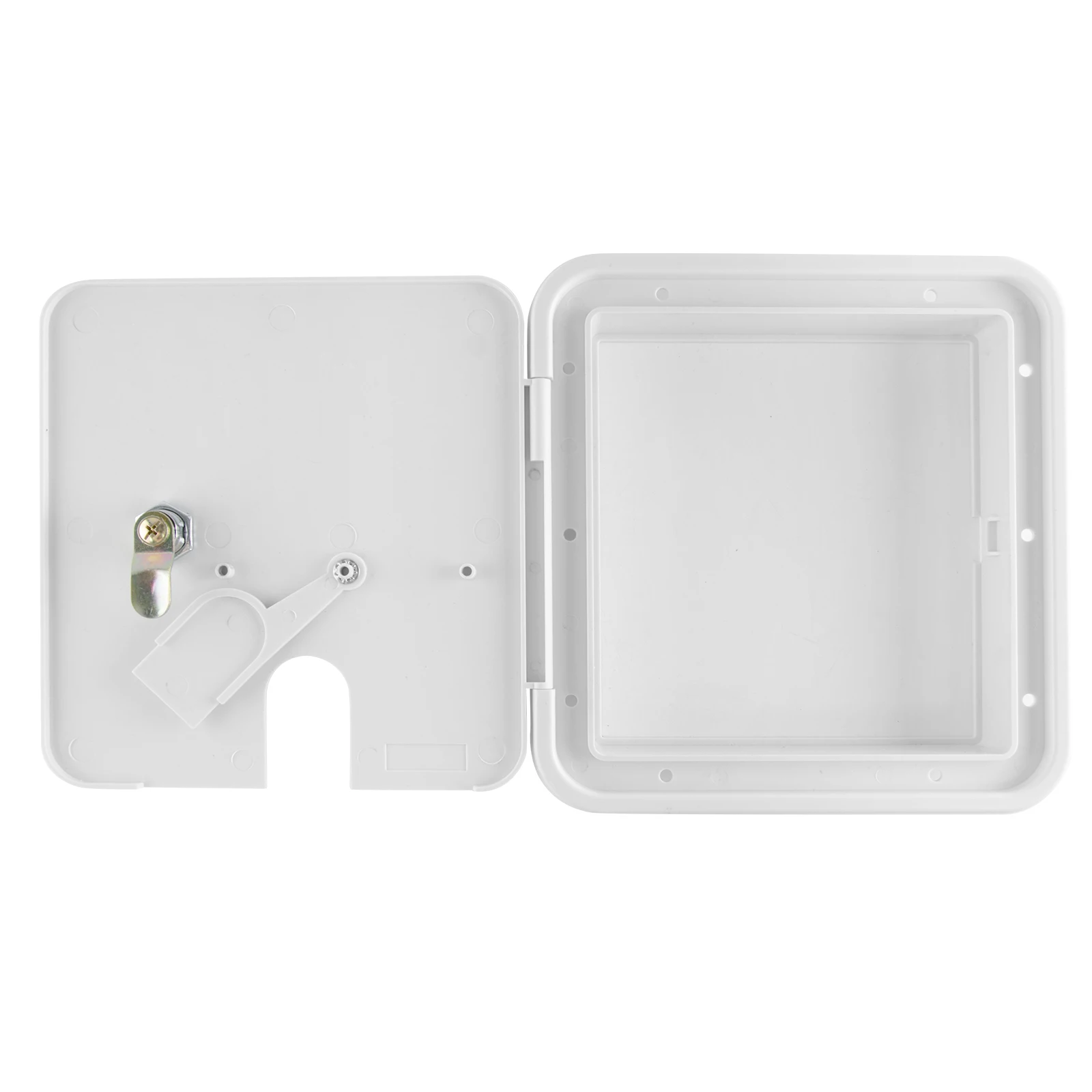 White Rectangular Locking Electric Cable Hatch for RV with 8-1/2\" X 8 ...