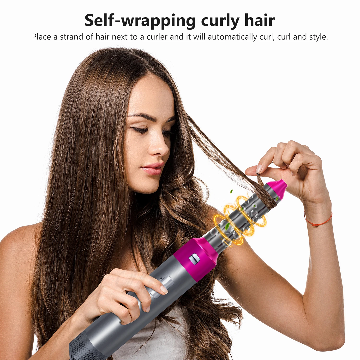 Upgraded 5 In 1 Air Curler One Step Hair Dryer Straightening Brush ...