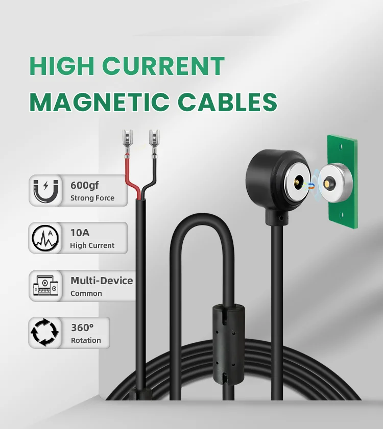 Circular Heavy Current 2pin Male Female 12v 10a Plug-in Interface ...