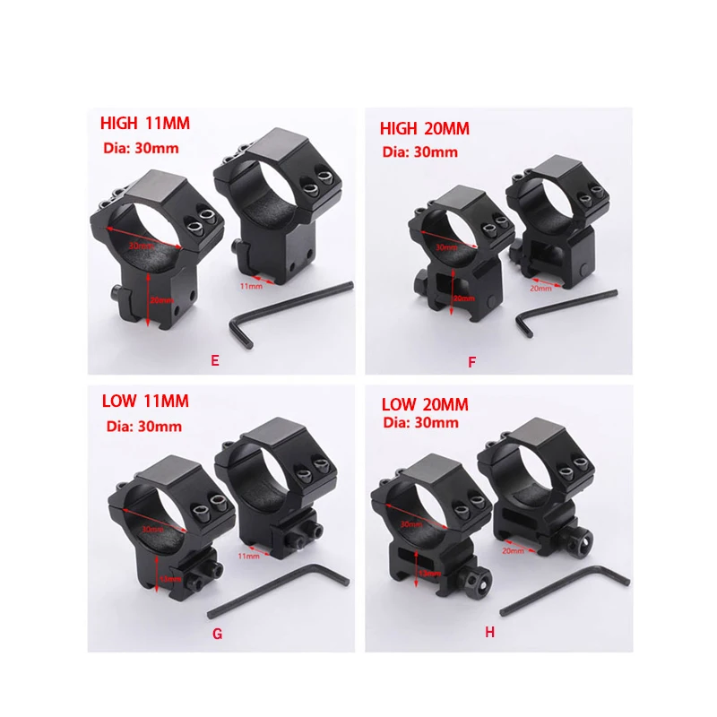 DISCOVERY Scope Ring Mounts - Shock-Proof & Water-proof