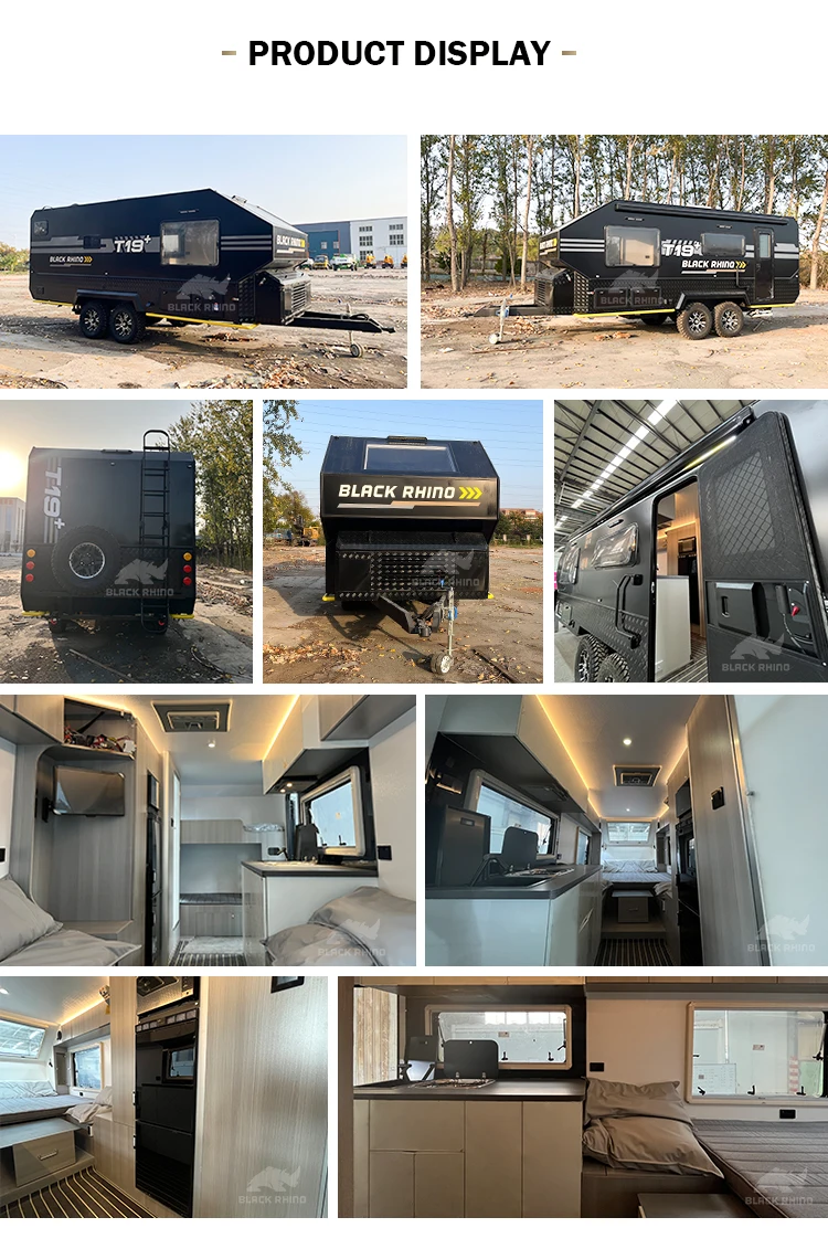 Durable Black Rhino Camper Trailer - Lightweight RV for Outdoor Camping ...