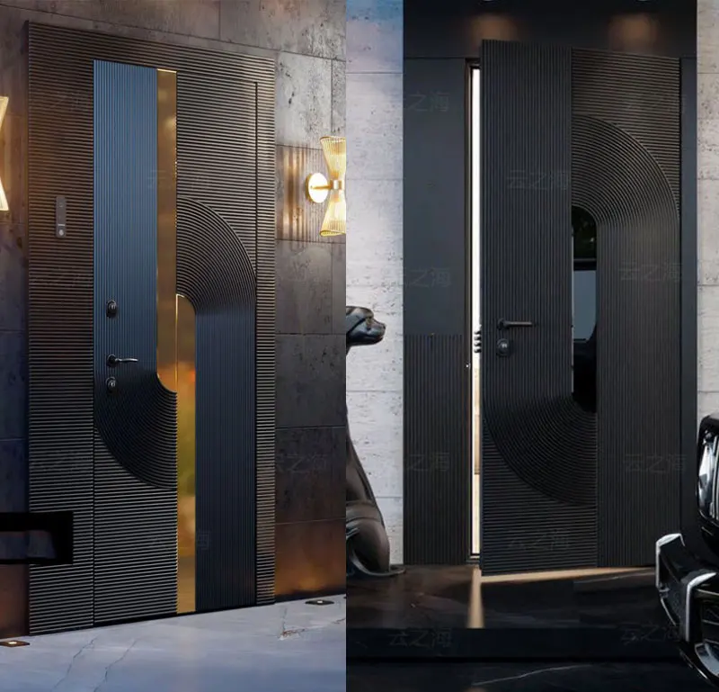 Modern Luxury Front Door Fingerprint Main Door Lock Manufacturers Villa ...