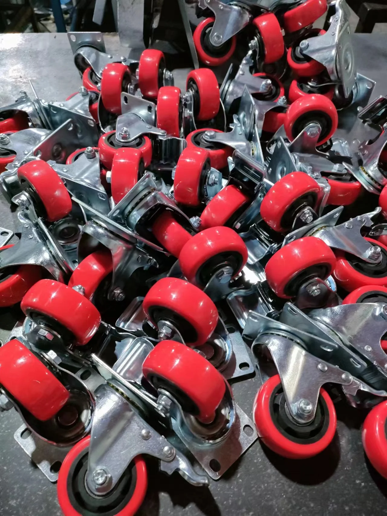 Wbd Industrial Caster Wheel Pvc Swivel Caster Wheel Thread Stem M12 ...