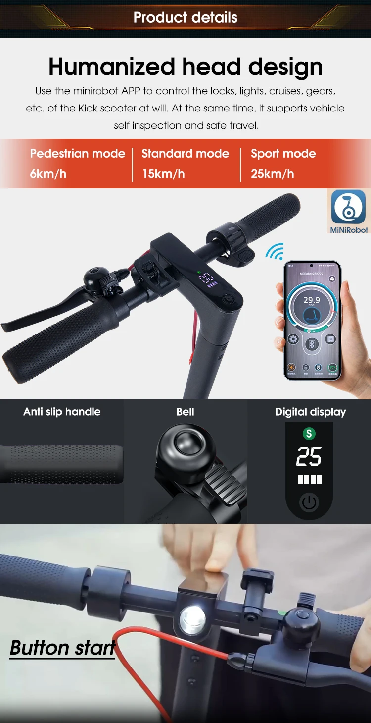 E9PRO 2 Wheel Electric Scooter M365 - Portable & Eco-Friendly, 350W ...