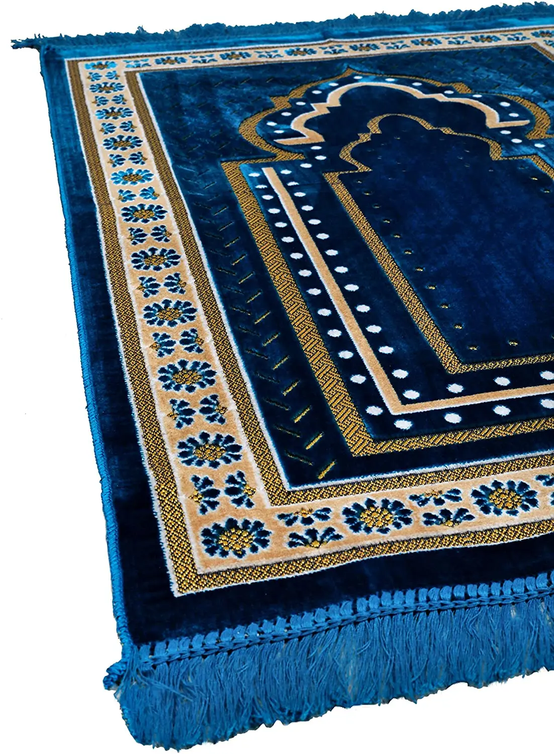 Luxury Muslim Prayer Rug With Prayer Beads,Soft Islamic Prayer Rug ...