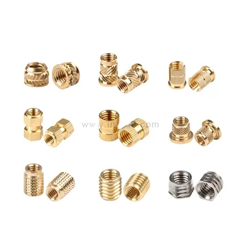 M2 M3 M4 M5 M6 1/4-20 Thermo-set Brass Threaded Inserts Nut For Plastic ...