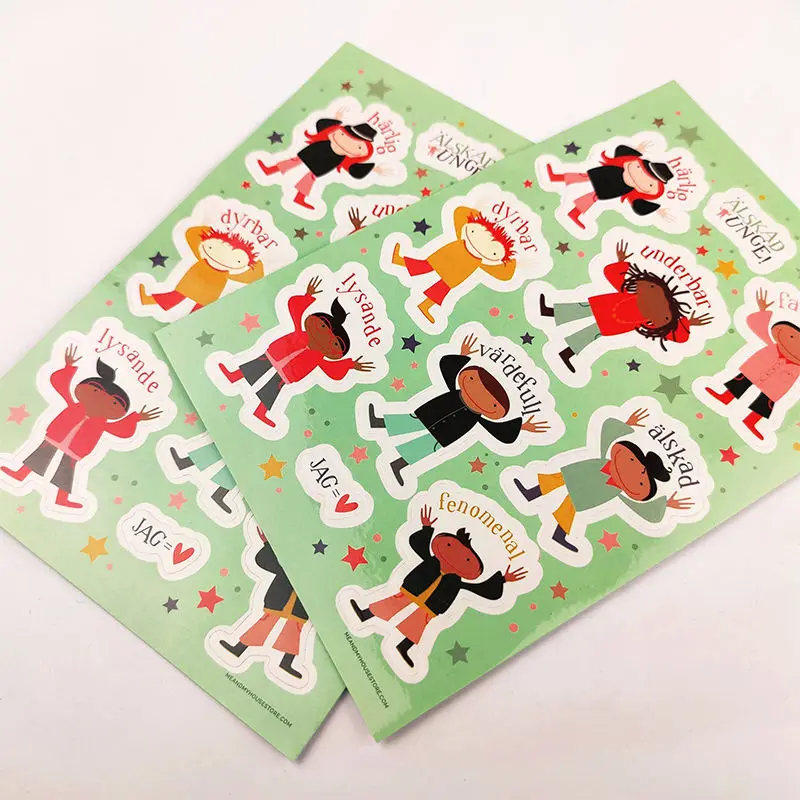 Waterproof Custom Logo Brand Label Stickers - Vinyl Sheets