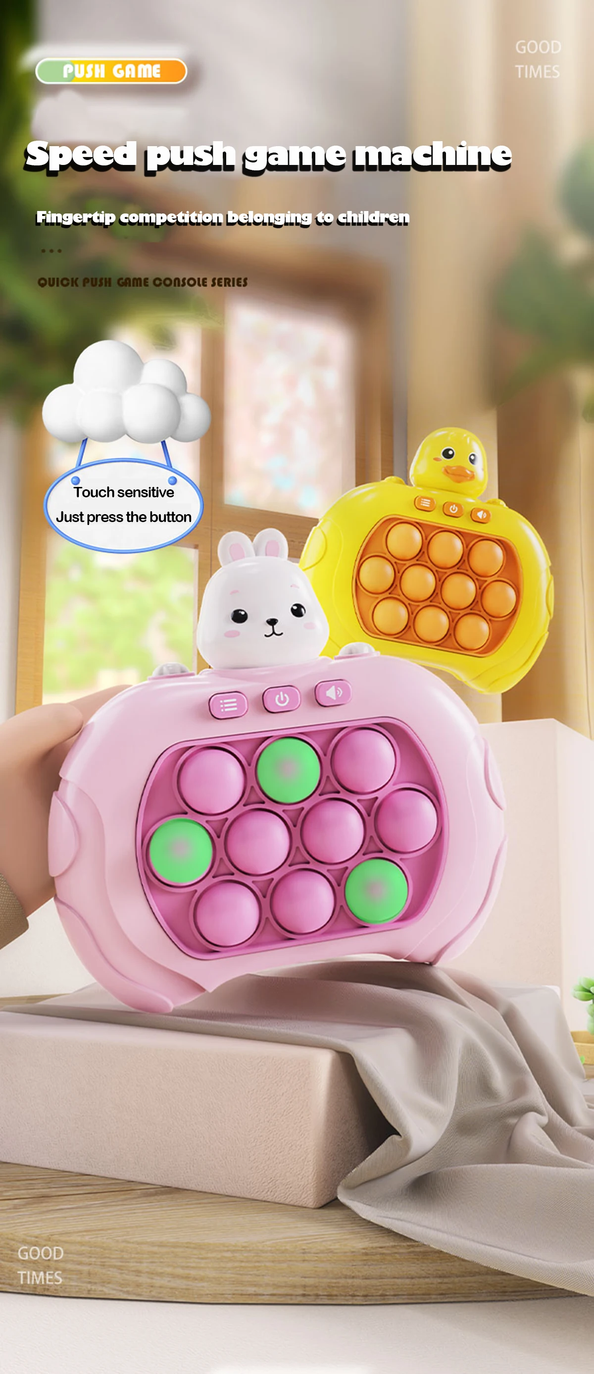 Cartoon Shape New Upgrade Children Handheld Puzzle Memory Light up ...