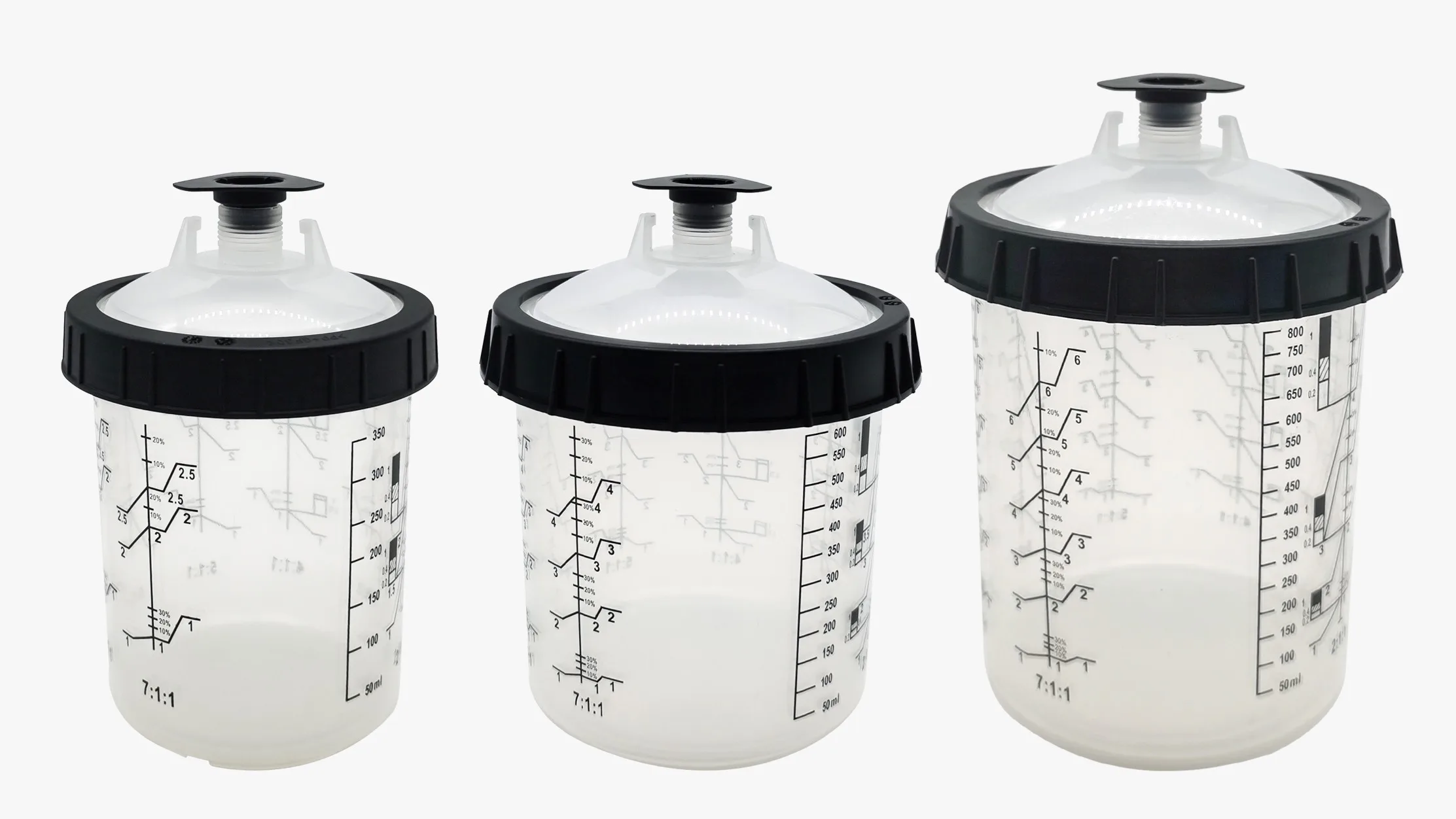 400ml 650ml 850ml Speedy Paint Spray Gun Cup Liners And Lids System Disposable Pp Paint Cup ...