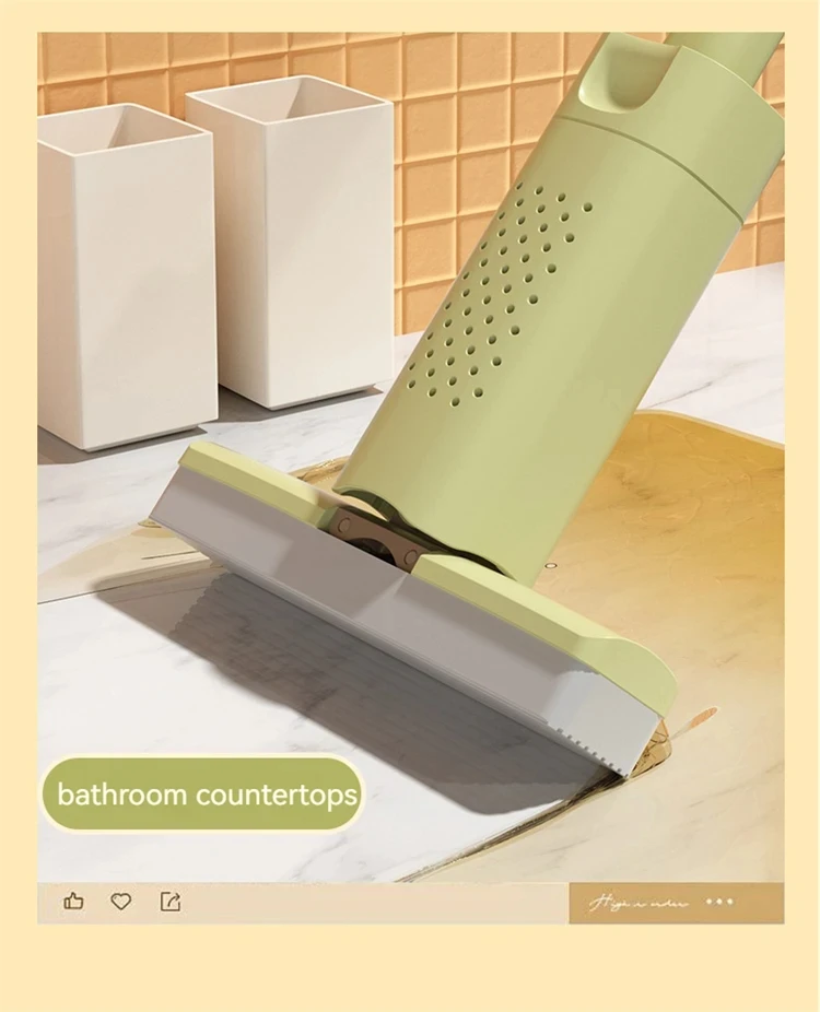 Mini Squeeze Mop Portable Cleaning Mop Kitchen Desk Bathroom Window ...