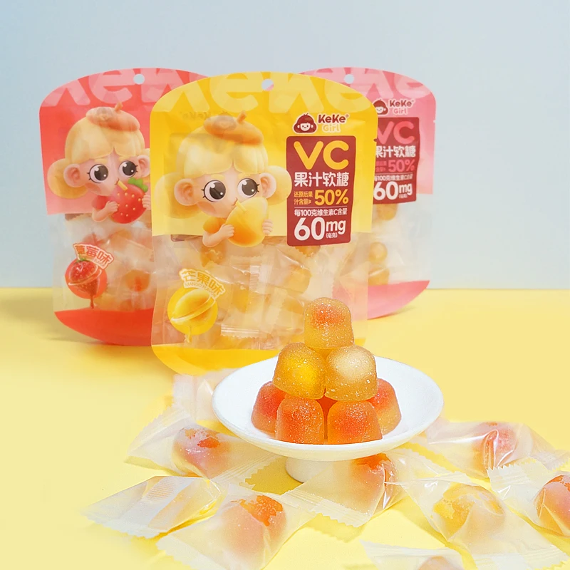 Fruity Gummy Candy Pack Flavorful Retro Classics Collection In Bag ...