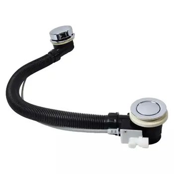 Durable Plastic Bathtub Drain Hoses Flexible Drain Pipe Bathroom Vanity ...