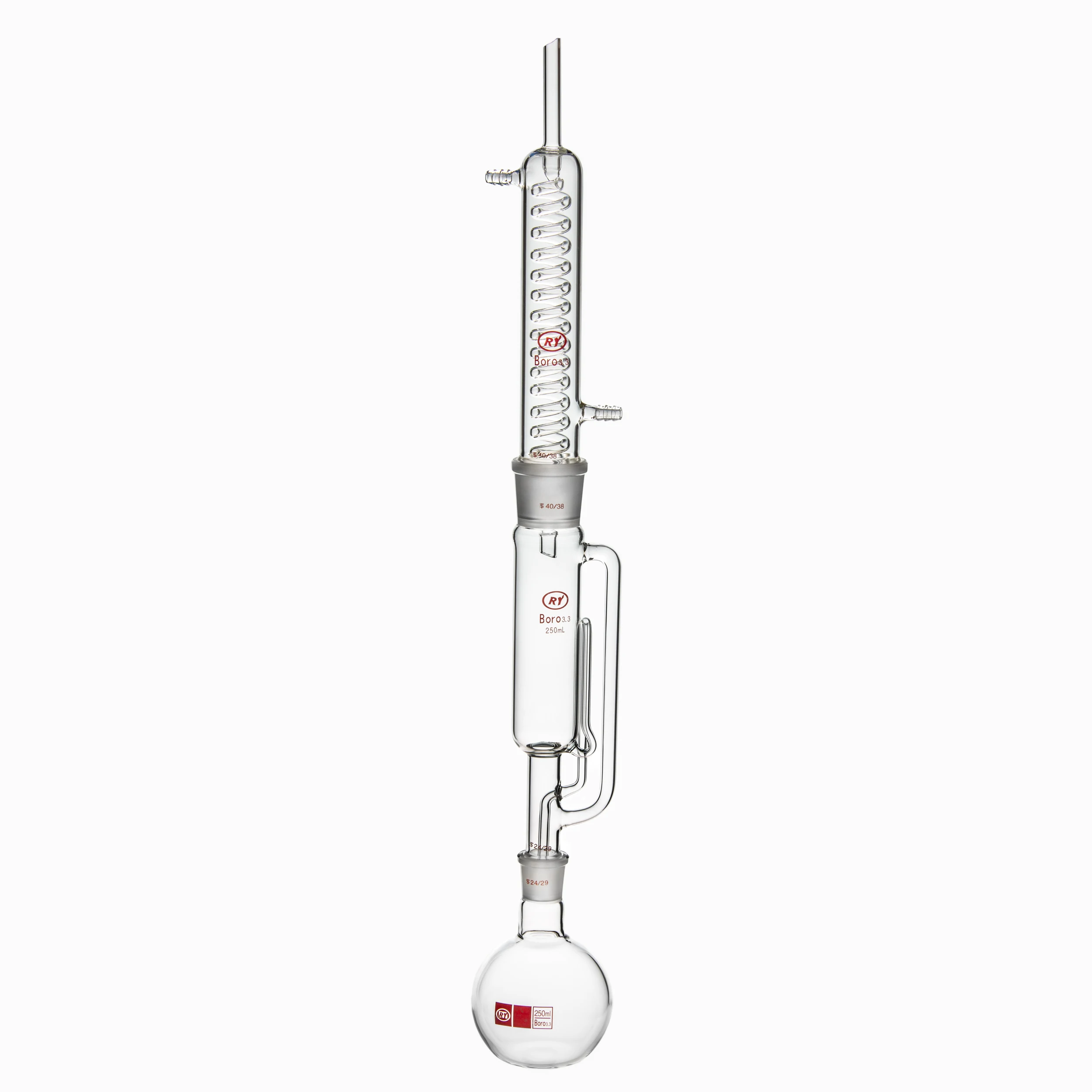 Lab Glassware - Soxhlet Extraction Apparatus with Coil Condenser