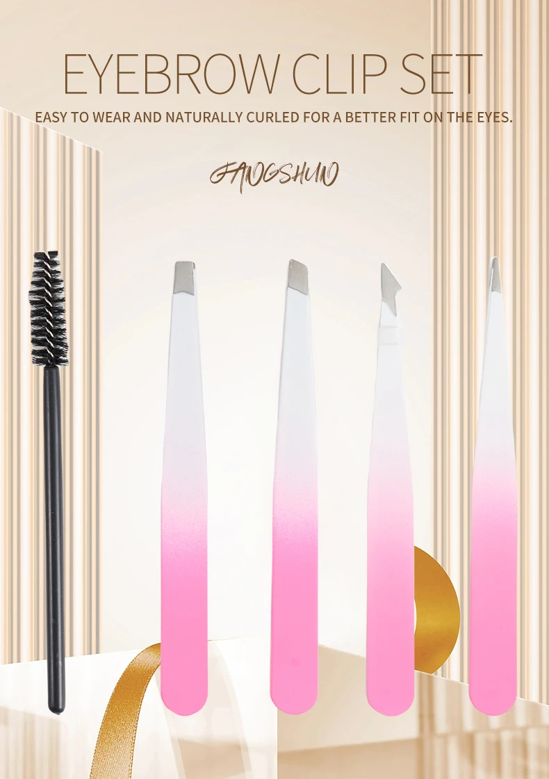 Custom Tip Stainless Steel Powder Color Coating Slanted Eyebrow ...