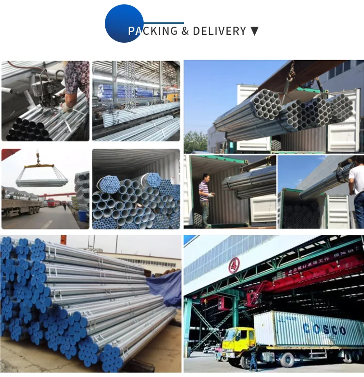 Iso9001 Pre Galvanized Steel Erw Sch 40 80 Carbon Pipe Galvanized Steel ...